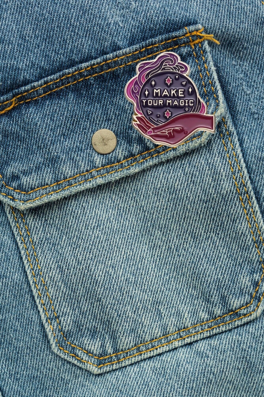 Make Your Own Magic Pin, Witch Enamel Pin, Magic Pin, Witchy Girl Pin ...