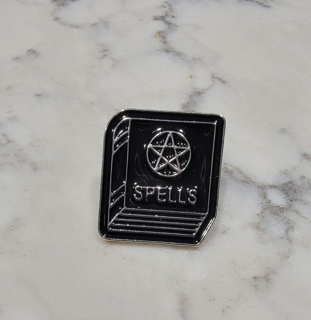 Witch Pin, Wiccan Pin, Pentagram Pin, Ouija Pin, Triple Moon Pin ...