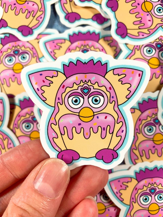 Strawberry Frosted Furby Sticker | Etsy