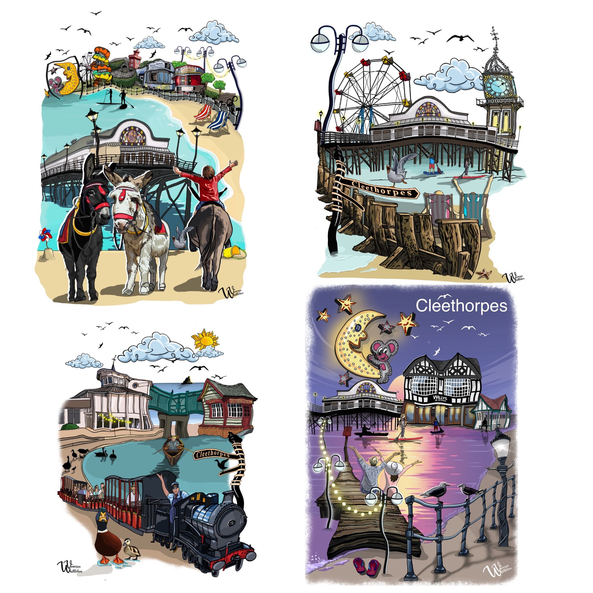 Cleethorpes Coastal Art Print the Red Arrows Cleethorpes Poster - Etsy UK