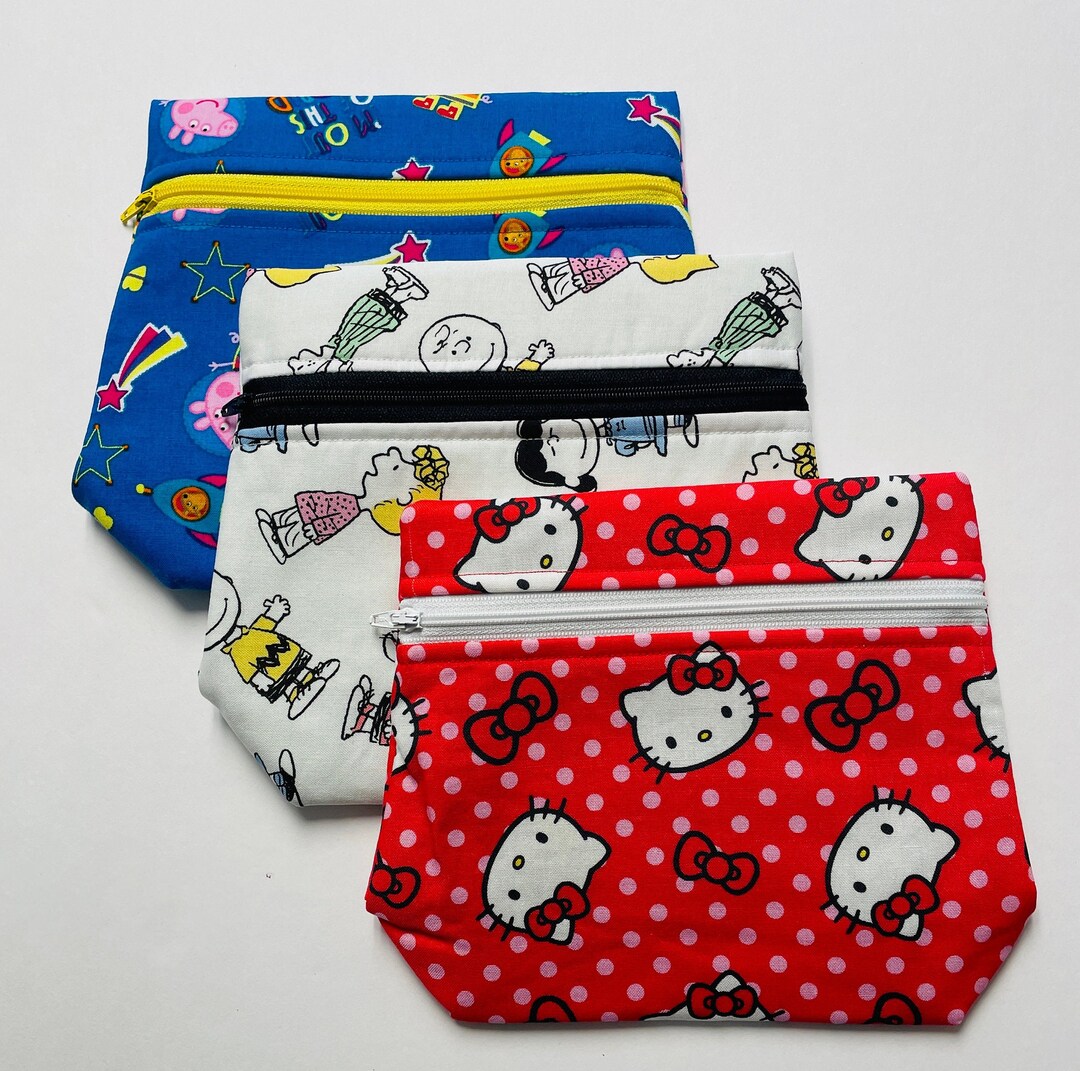 PEPPA Pig PEANUTS Hello KITTY Cotton Pouch, Movies, Organize Items ...