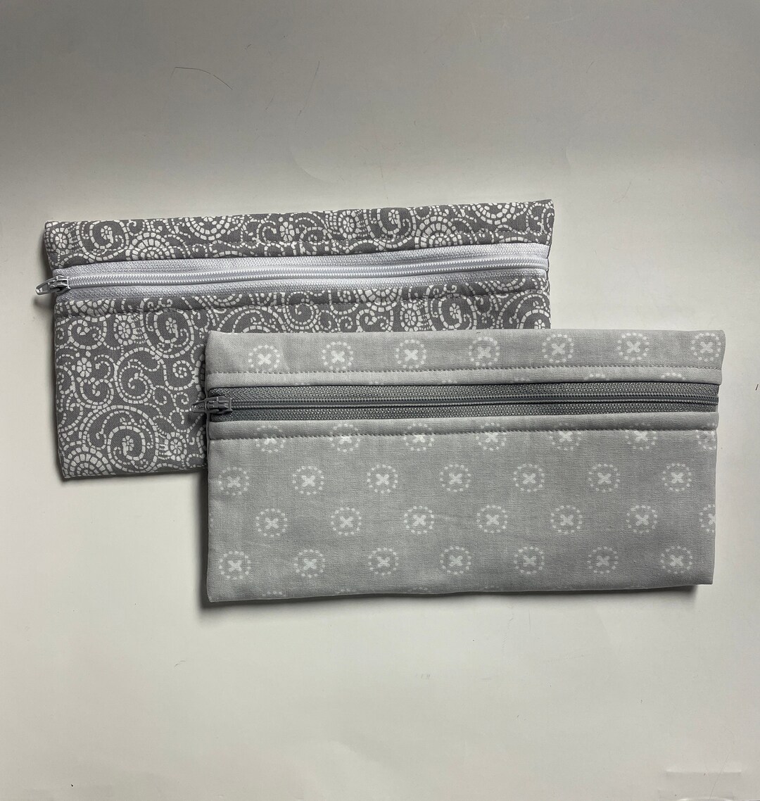 GRAY COLLECTION Zipper Pouches, Pencil Case, Pencil Pouch, Zipper Pouch ...
