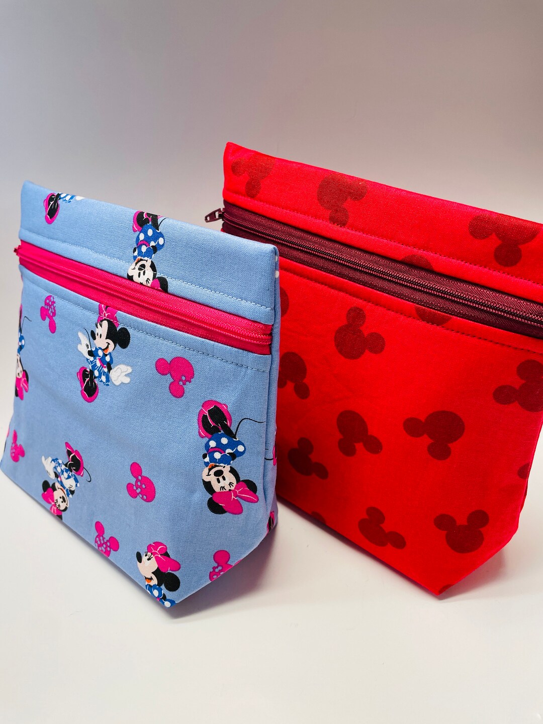 MICKEY MOUSE Pouch MINNIE Mouse Pouch Roomy Zipper Pouch - Etsy