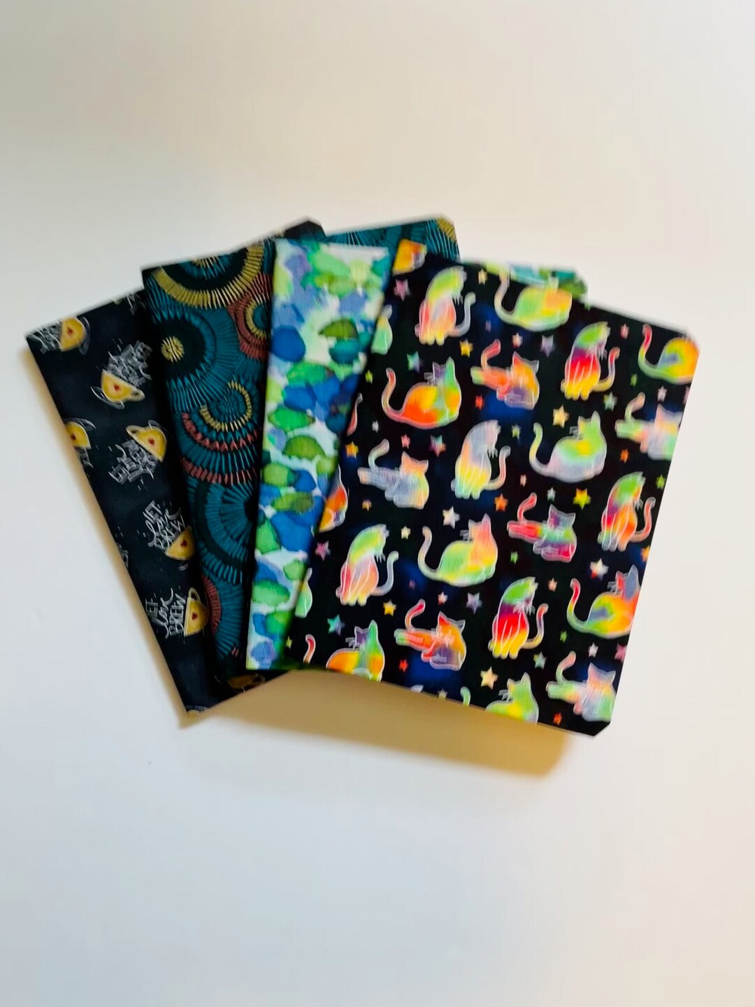 Large Fabric-covered JOURNAL, Lined Notebook, Gift Idea, Fabric-covered ...