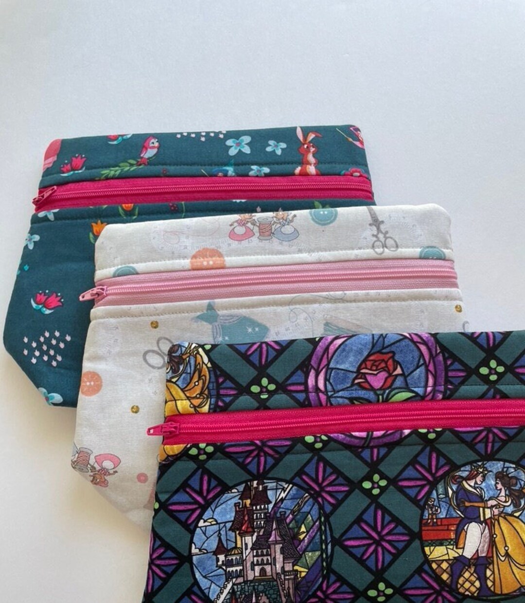 SLEEPING BEAUTY Pouch, CINDERELLA Pouch, Storage for School Bag, Locker ...