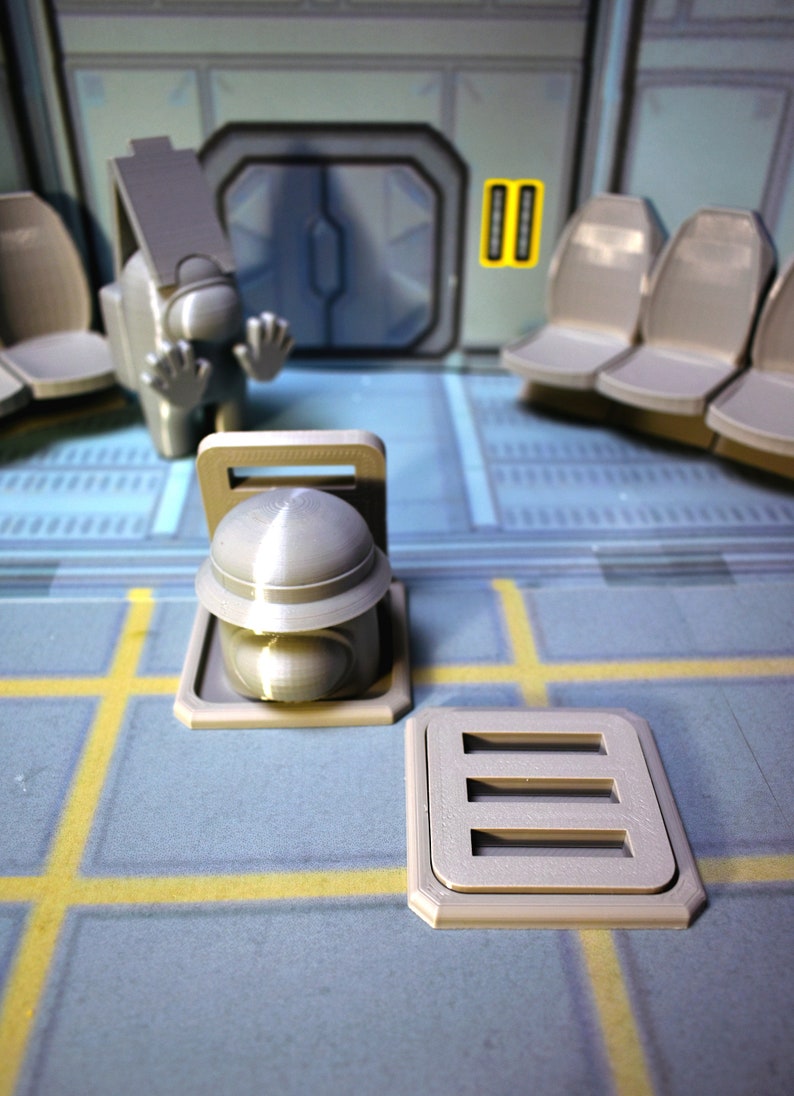 Among Us Dropship/lobby Setgrey Among Us Set Diorama - Etsy