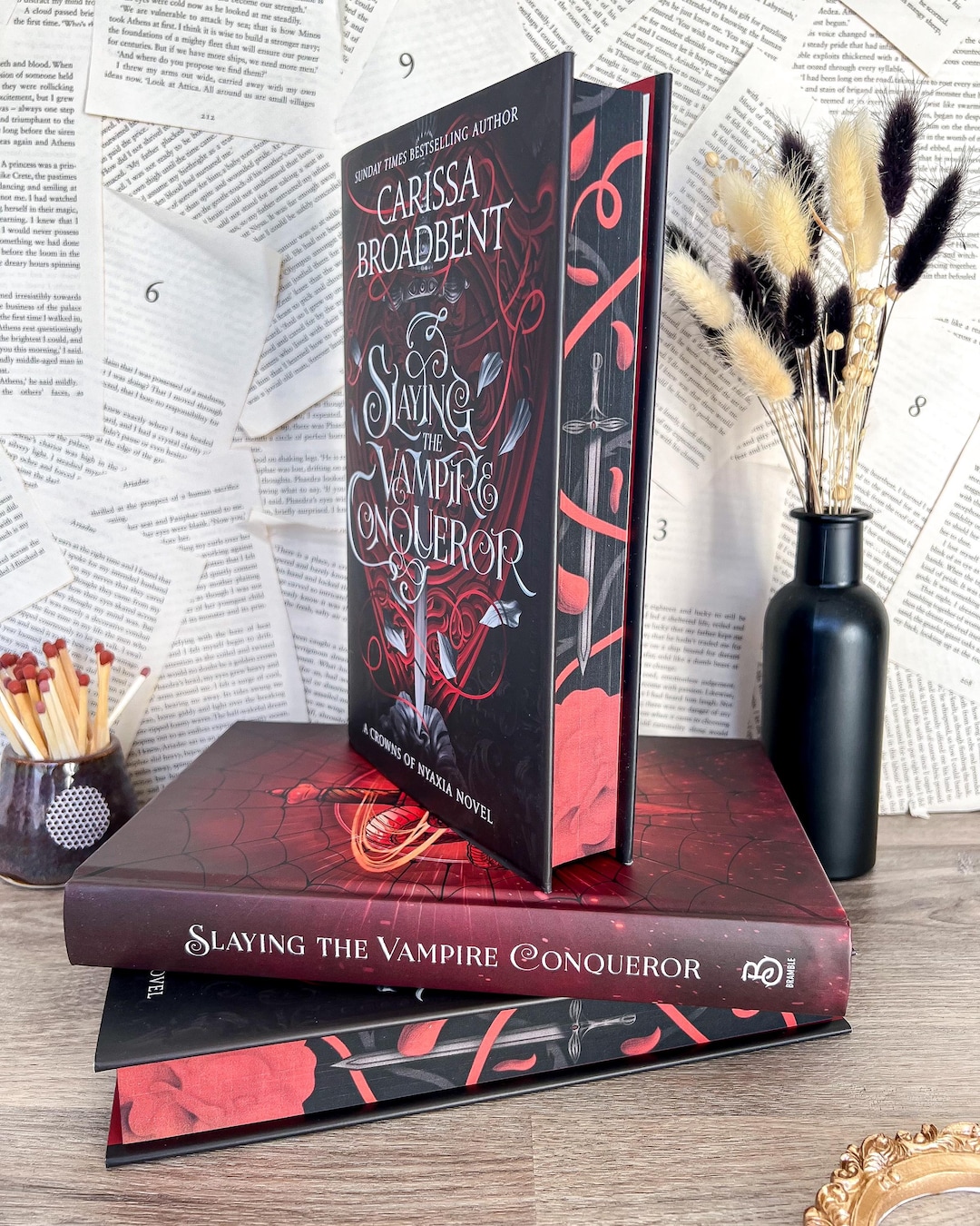 Slaying the Vampire Conqueror by Carissa Broadbent - Digitally Printed Sprayed Edges - Etsy