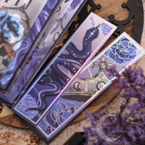 Snake and Crown Foiled Bookmark Set - Etsy