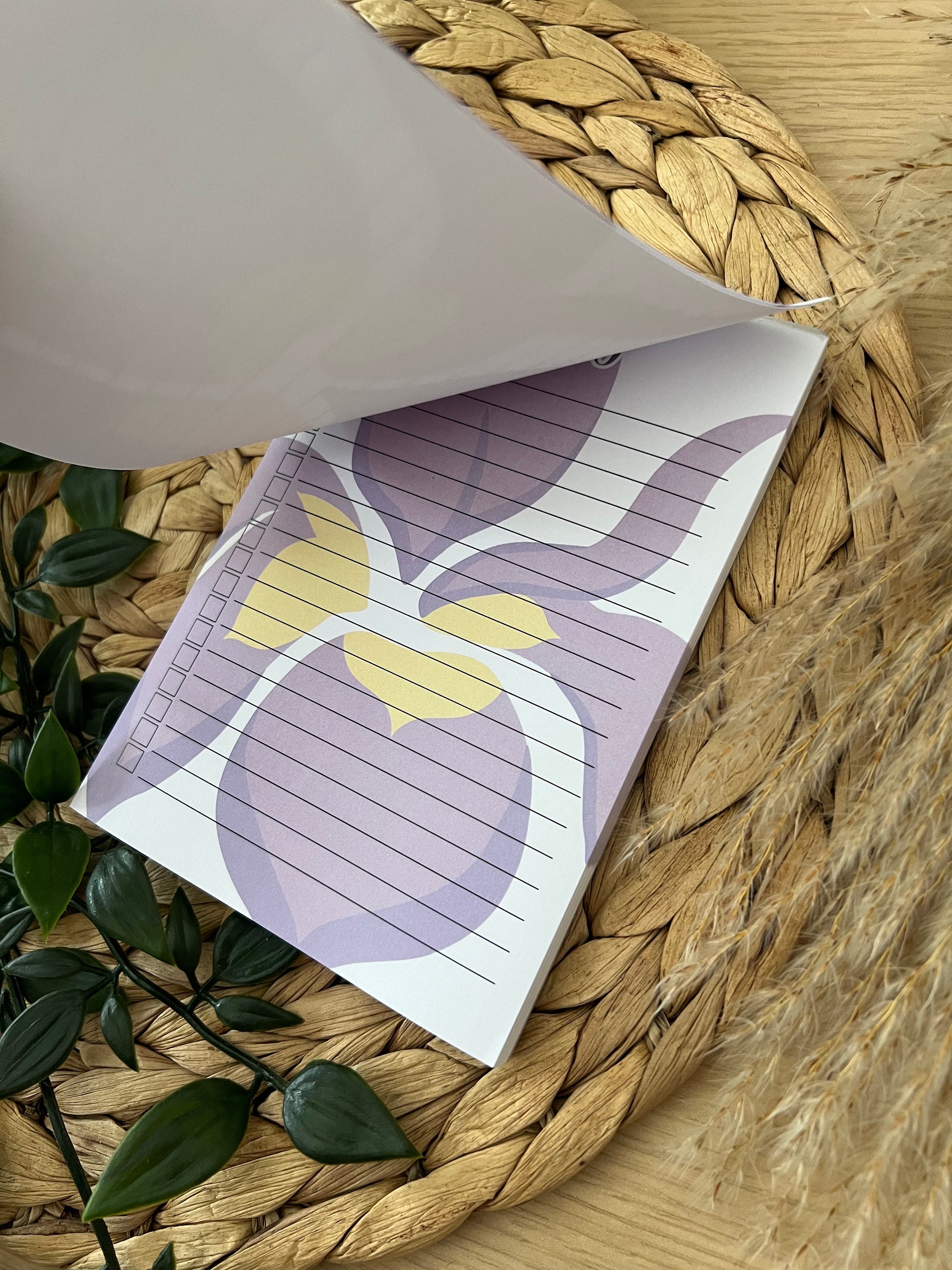Book Review Aid Notepad Deskpad Reading Journal for Note - Etsy