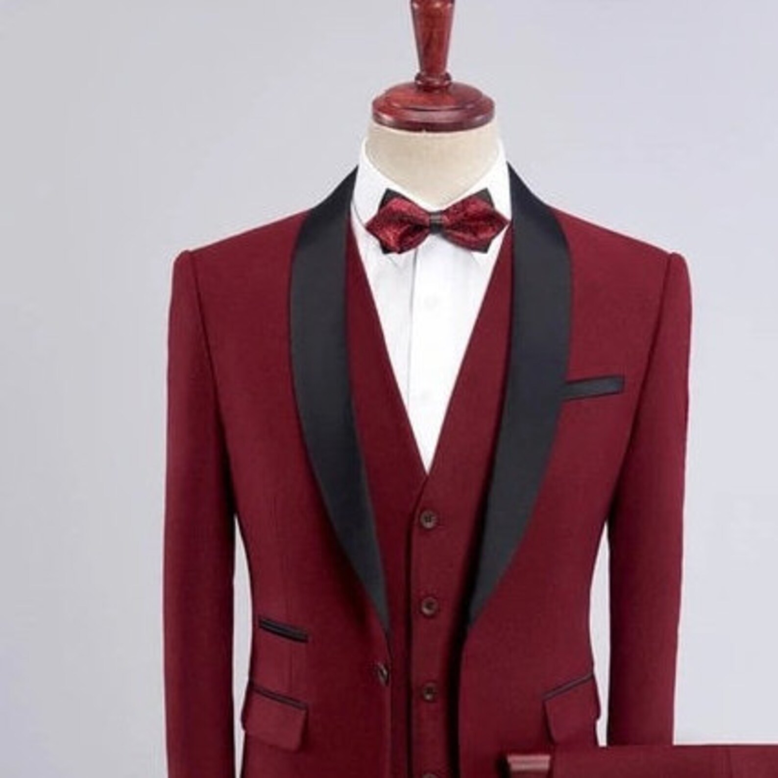 Men Suits Maroon Groom Wedding Suits Men Dinner Suit Classic | Etsy