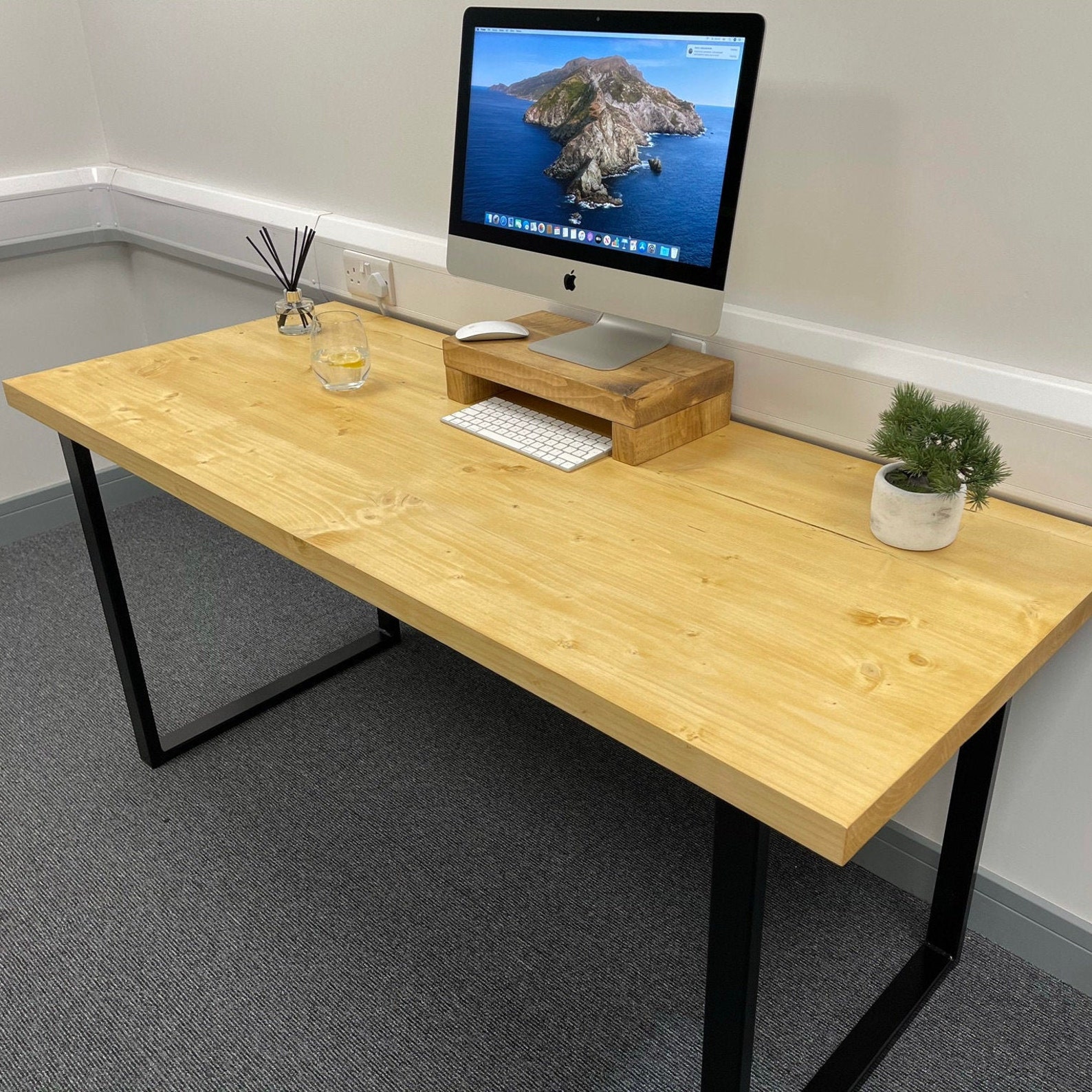 Desk Handcrafted Industrial Home Office Reclaimed Solid Wood - Etsy UK