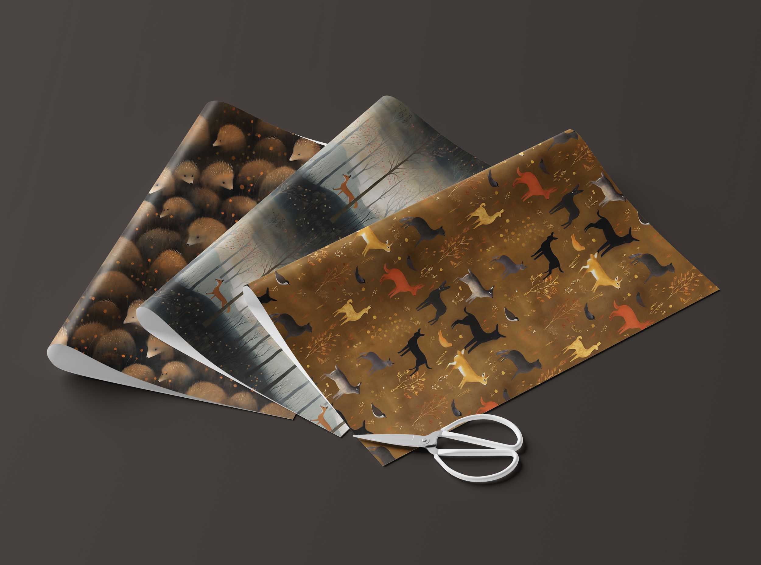 Woodland Animals - Digital Pattern, Digital Paper, Repeating Pattern ...