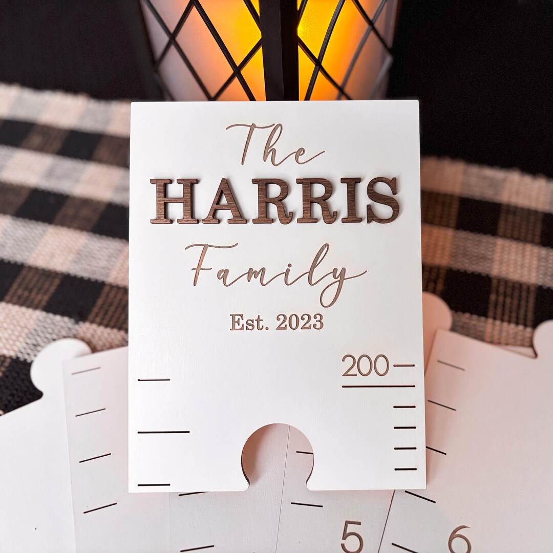 Family Ruler Growth Chart Personalized Wooden Growth Chart Ruler Height ...