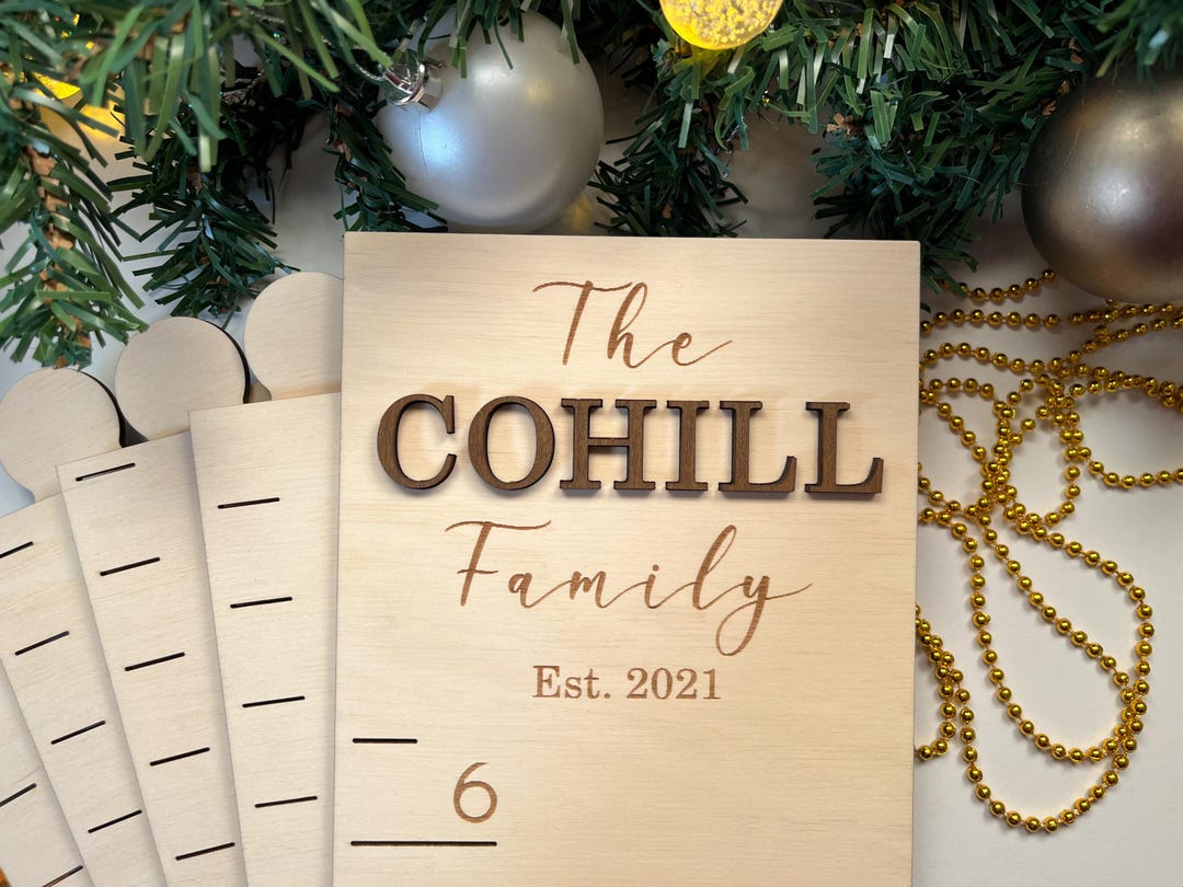 Family Height Chart Height Chart for Kids Wooden Nursery Decor Wood ...