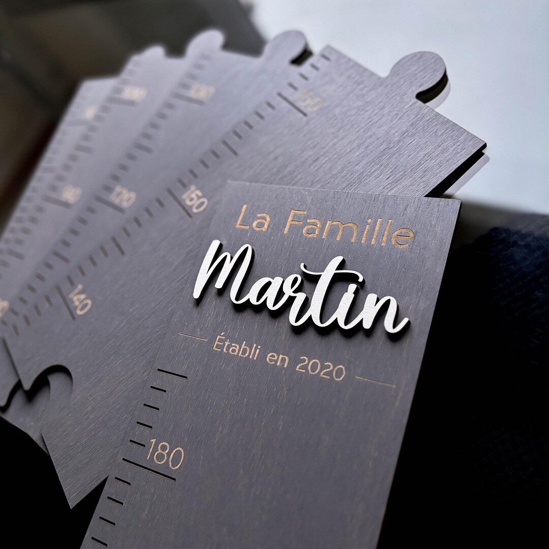Personalized Family Growth Chart Custom Wooden Height Ruler for Wall ...