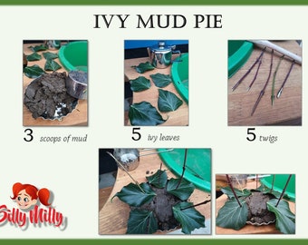 Mud Kitchen Recipe Cards and Menu, Eyfs, Outdoor Play Mud Kitchen ...