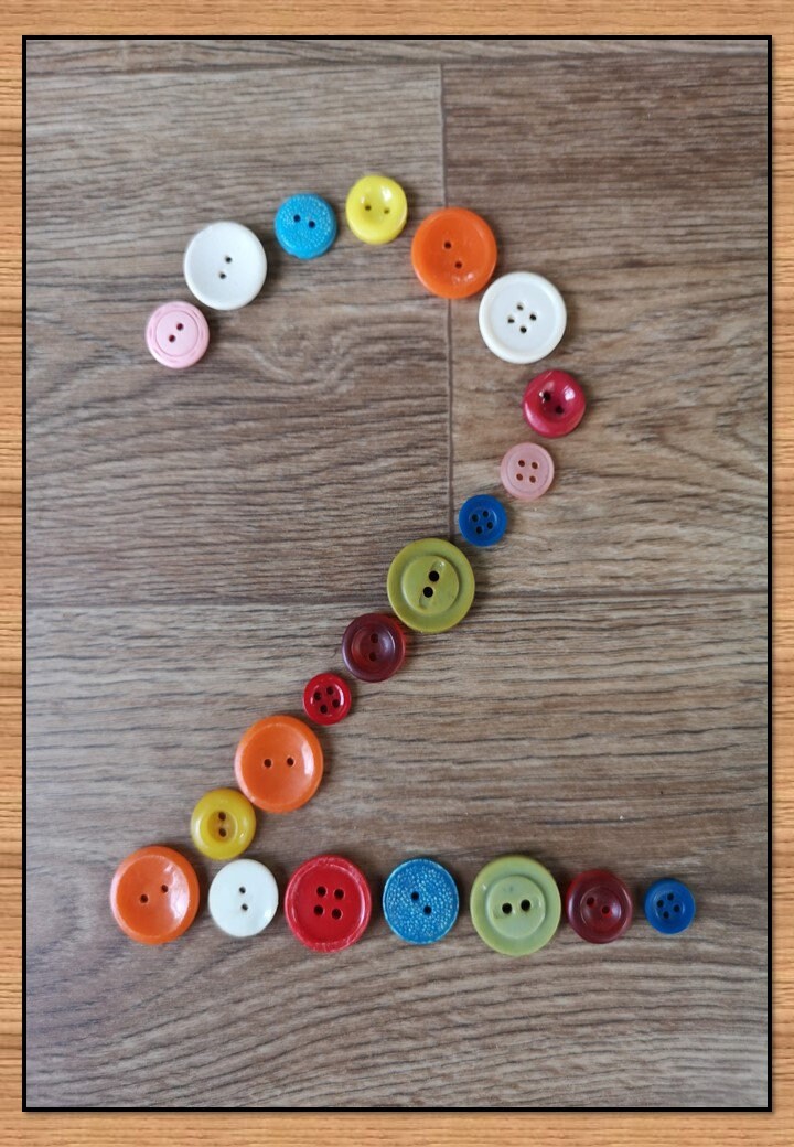 LOOSE PARTS Number Flashcards 1 - 10 BUTTONS - Etsy