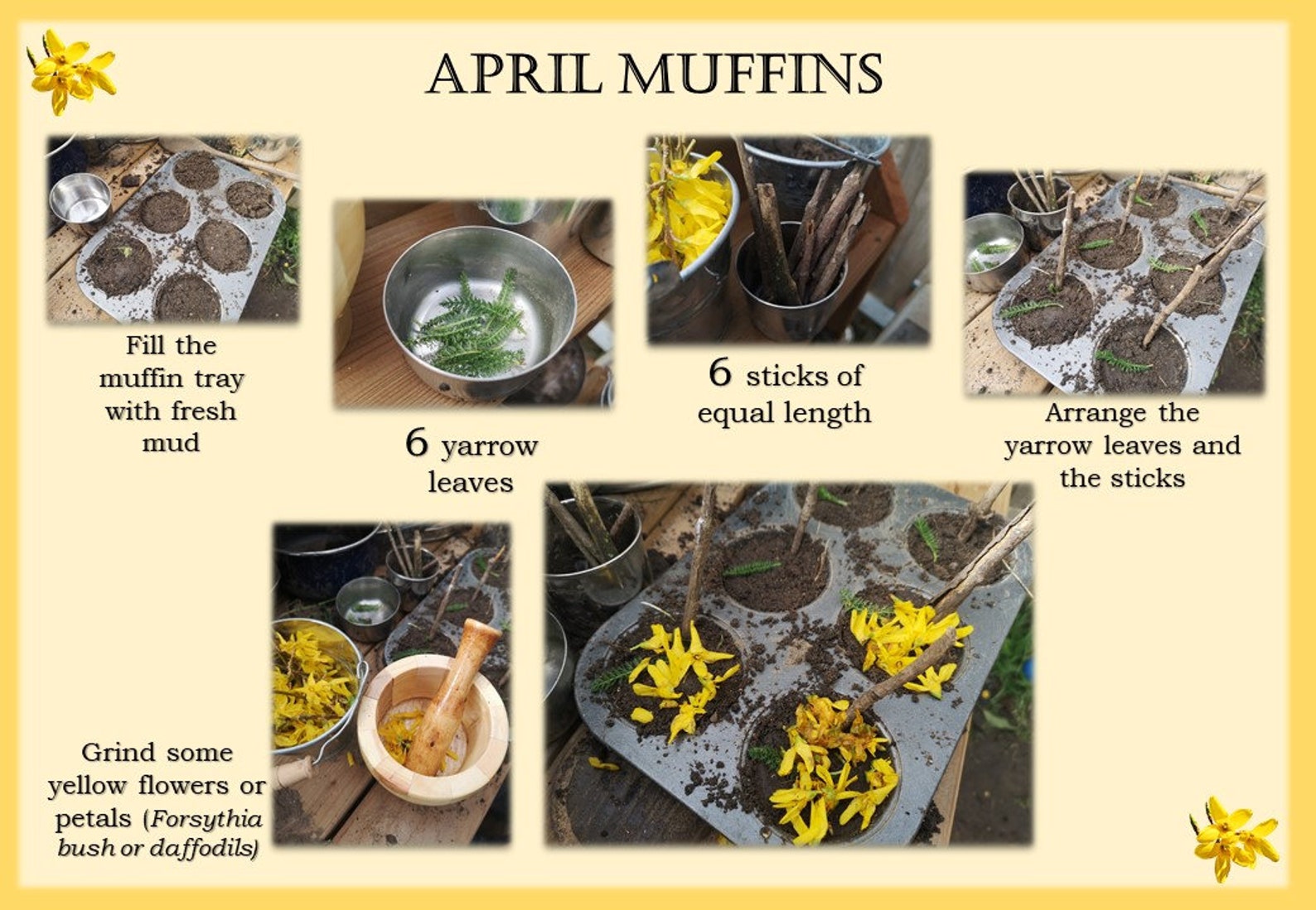 15 UNIQUE Mud Recipe Cards With Teachers' Notes - Etsy UK