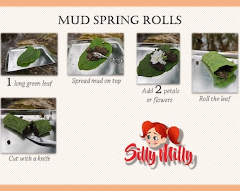 Mud Kitchen Recipe Cards, Pretend Play, Outdoor Forest School, Learning ...