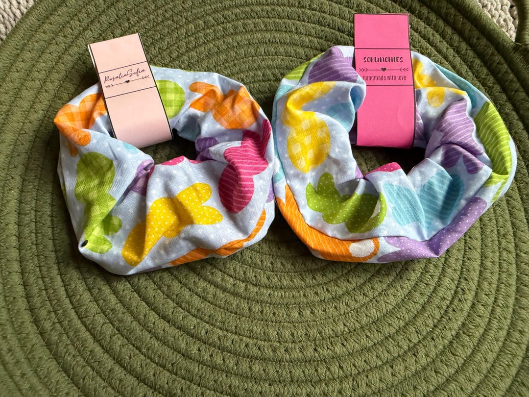 Easter Hair Scrunchies , Easter Basket , Bundle Set , Book Marks ...