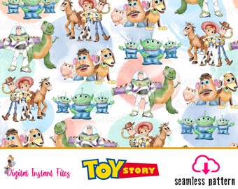 Buzz Lightyear Seamless Pattern - Etsy