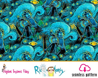 Rick Morty Fabric - Etsy