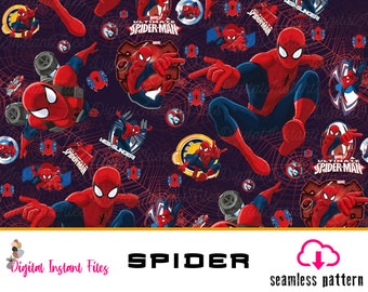 Spiderman Seamless - Etsy