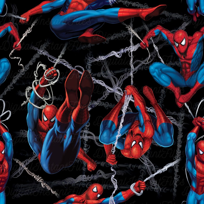 Spiderman Seamless Pattern Marvel Seamless Pattern - Etsy