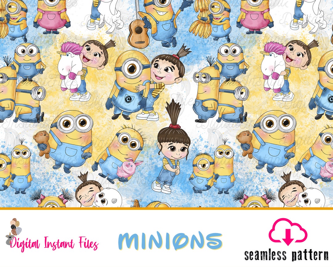 Minions Seamless Pattern Cute Minions Minions Fabric - Etsy