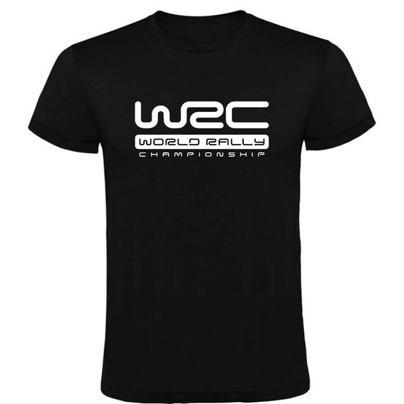 Black T-shirt WRC Logo Man 100% Cotton - Etsy