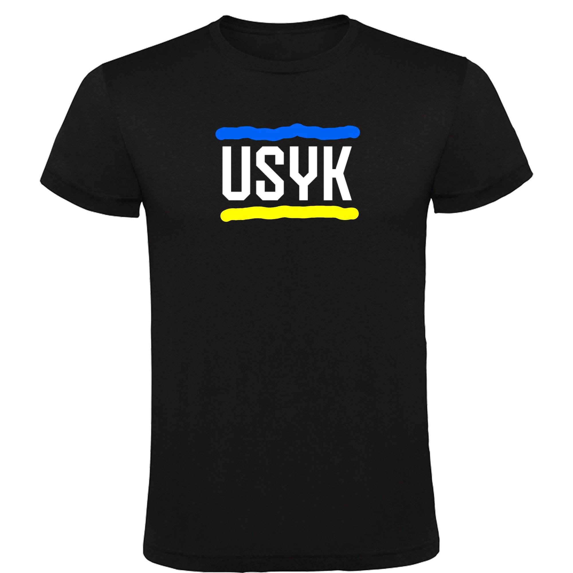 T-Shirt Black Usyk Ukraine Boxing Logo
