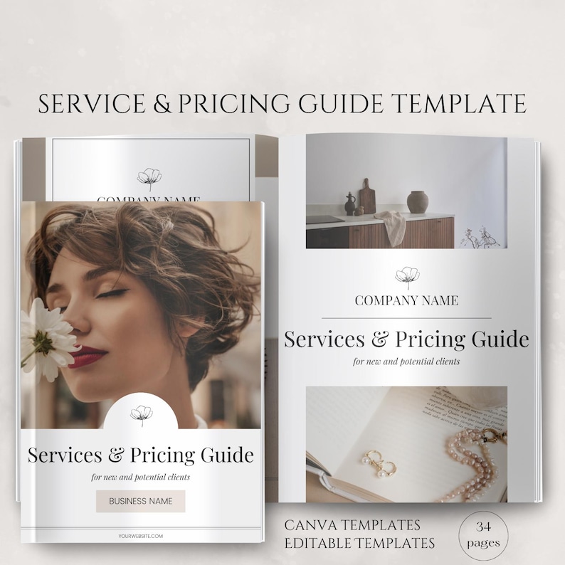 Services and Pricing Guide Template New Client Welcome Packet Price ...