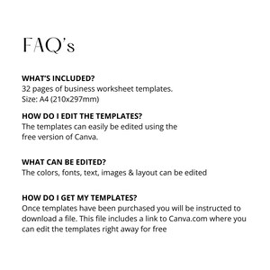 32 Page Business Worksheet Template, Printable Worksheet, Worksheet ...