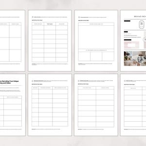 32 Page Business Worksheet Template, Printable Worksheet, Worksheet ...