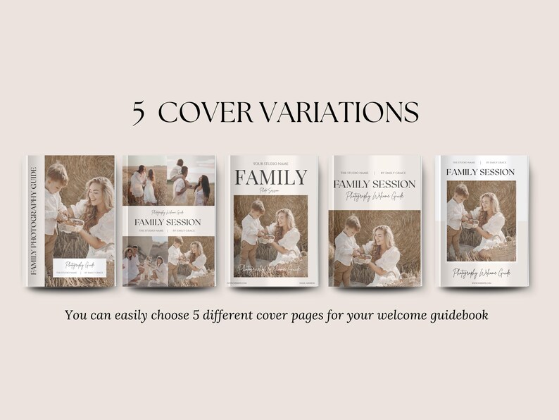 39 Page Photography Family Session Guide, Photography Template, Family ...