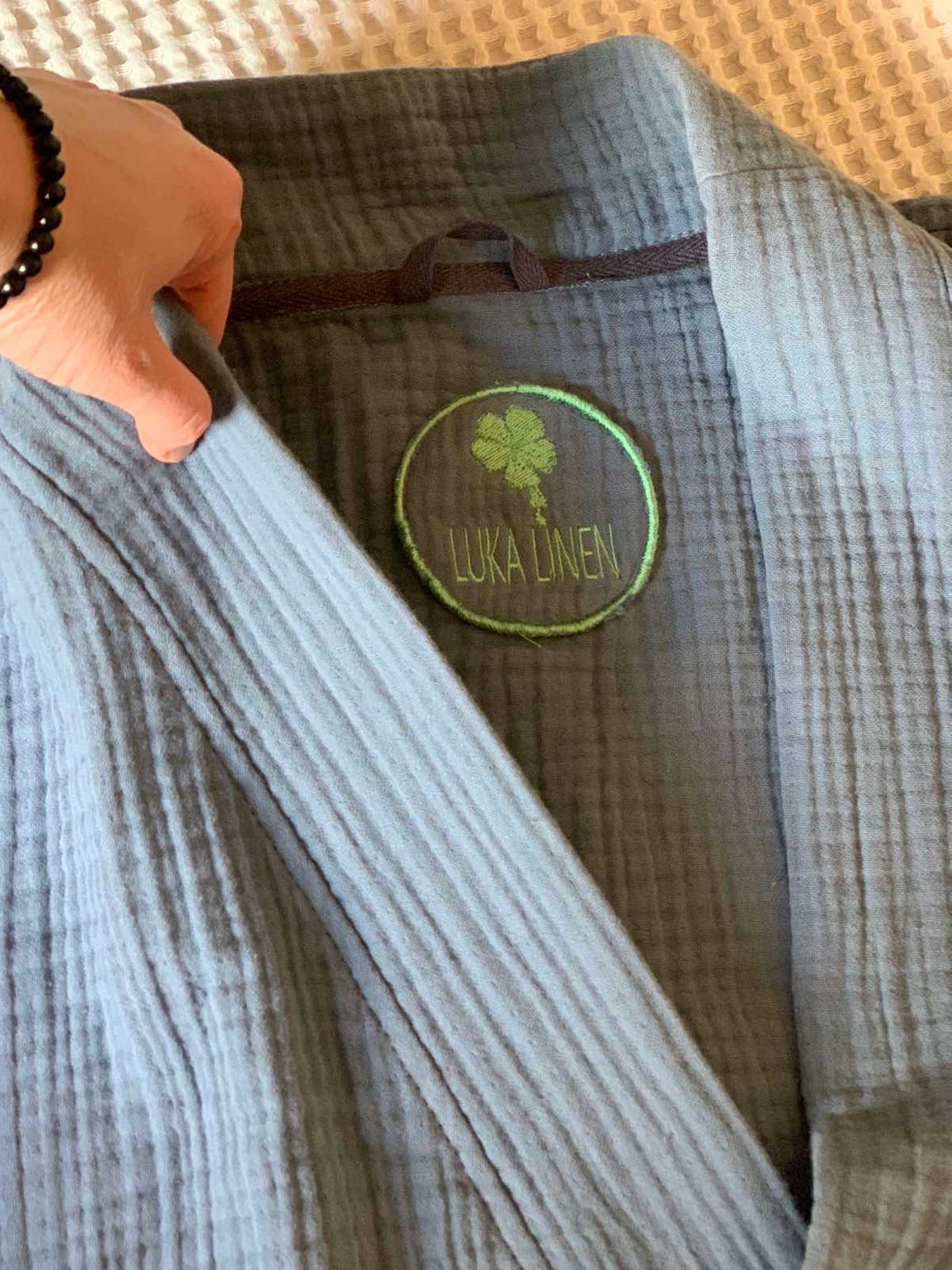 Muslin Robe Woman Gauze Bathrobe Cotton Hooded Gown Robe | Etsy