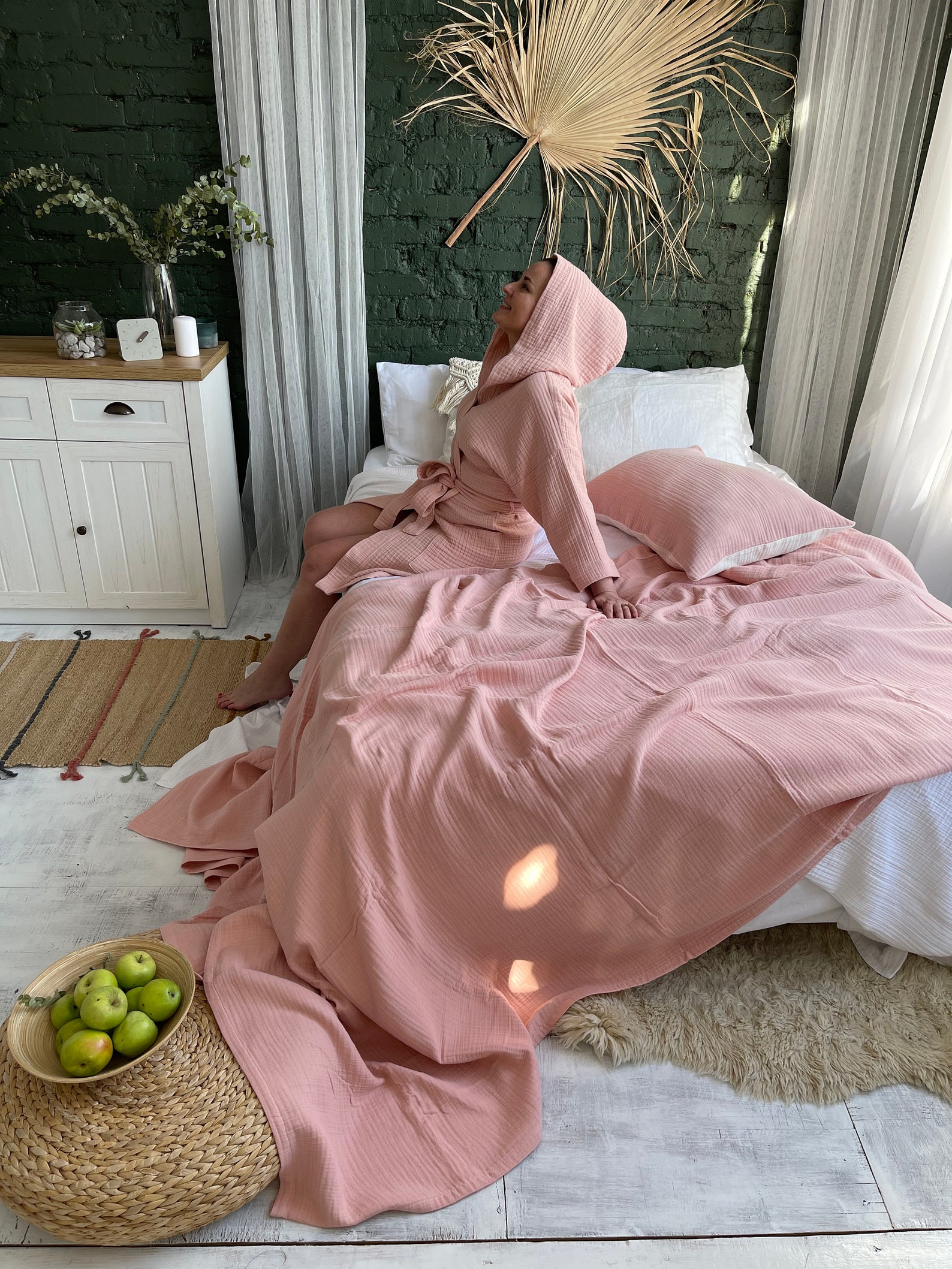 KING MUSLIN GAUZE 120 Coverlet Organic 100 % Cotton - Etsy