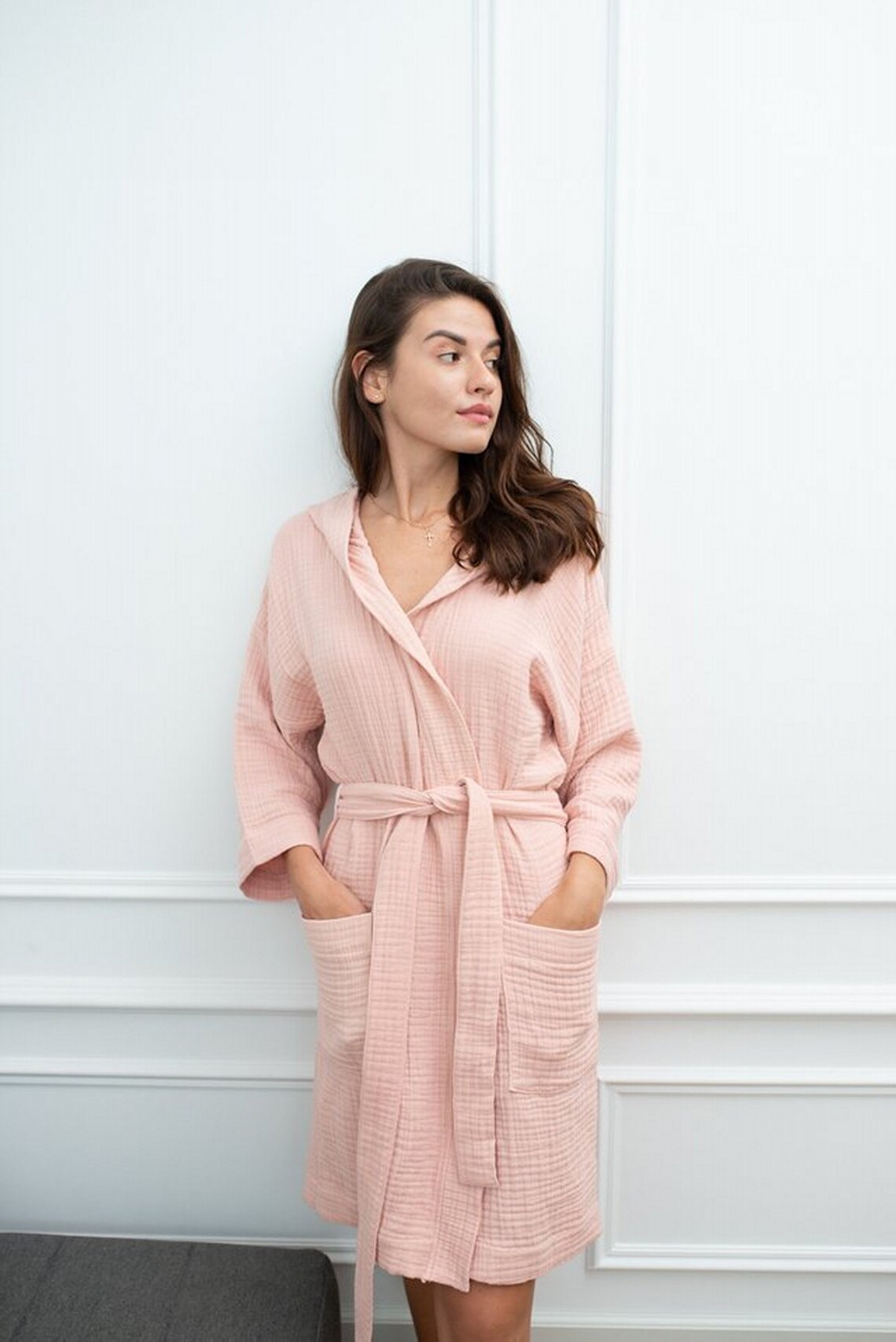 Muslin Cotton Double Gauze Women Bath Robe Cotton Gauze Robes | Etsy