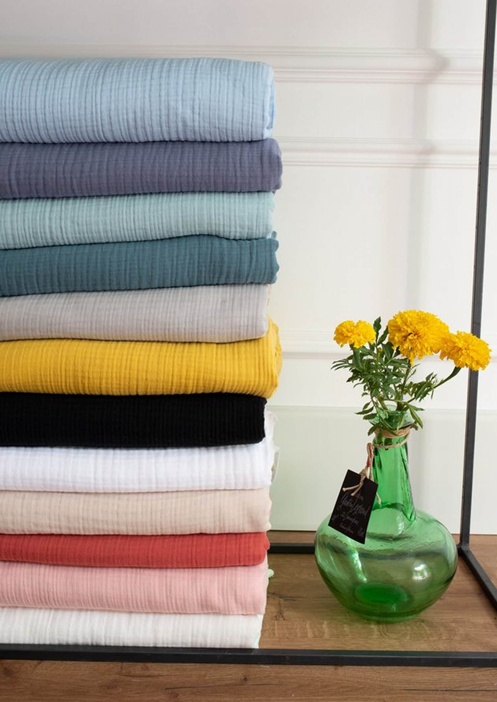 ORGANIC COTTON MUSLIN Adult Blanket Gauze King Queen Twin | Etsy