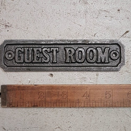 OFFICE Cast Iron Room Door Plaque Wall Sign Vintage - Etsy