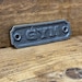LIBRARY \ Cast Iron Rustic Industrial Style Heavy Plaque Sign \ Home ...