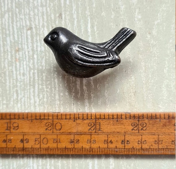 BIRD Cast Iron Antique Style Knob Handle Upcycle - Etsy