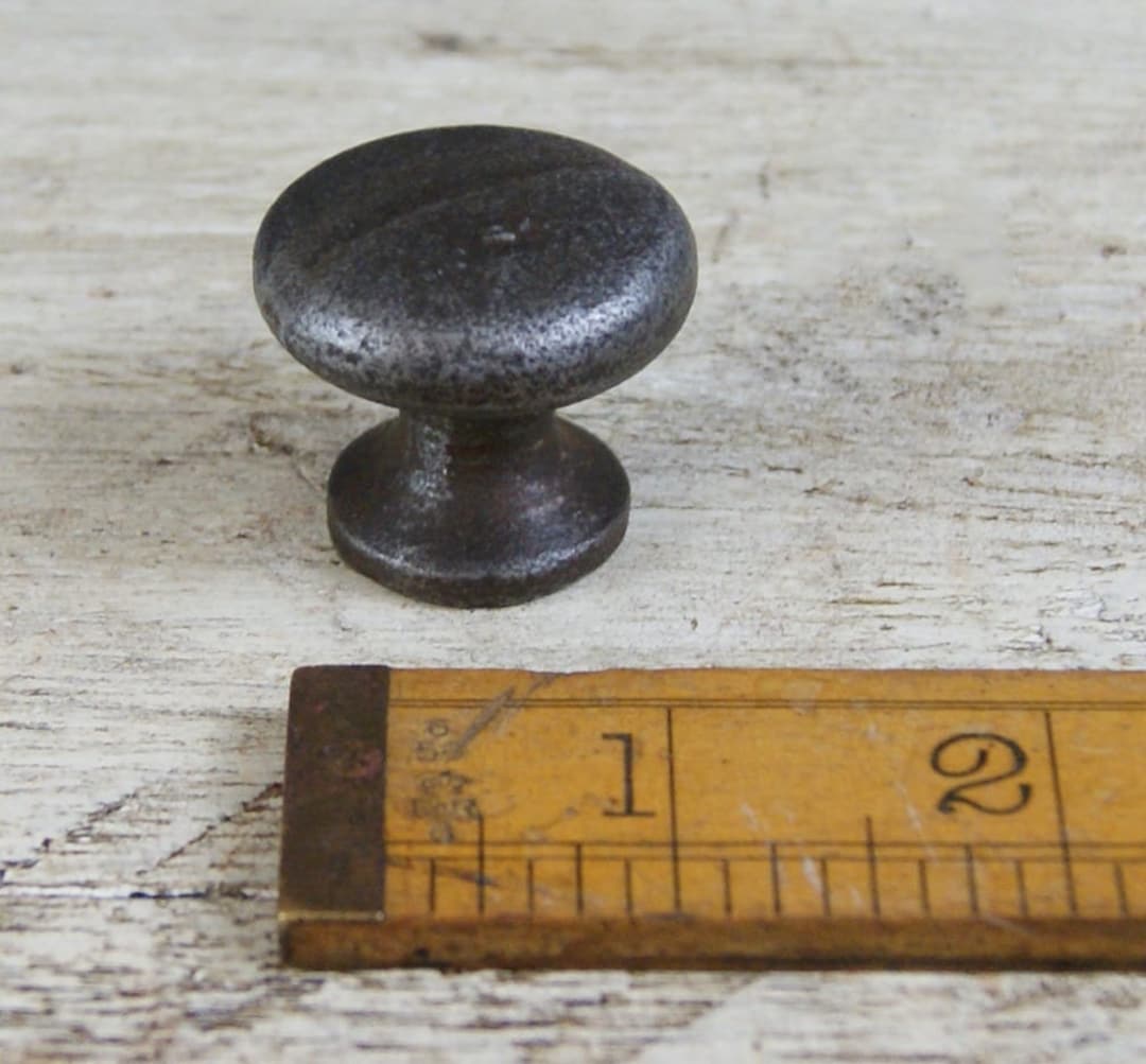 IRON SHAKER KNOB \ 32mm Cast Iron Cabinet Knob \ Rustic Industrial ...