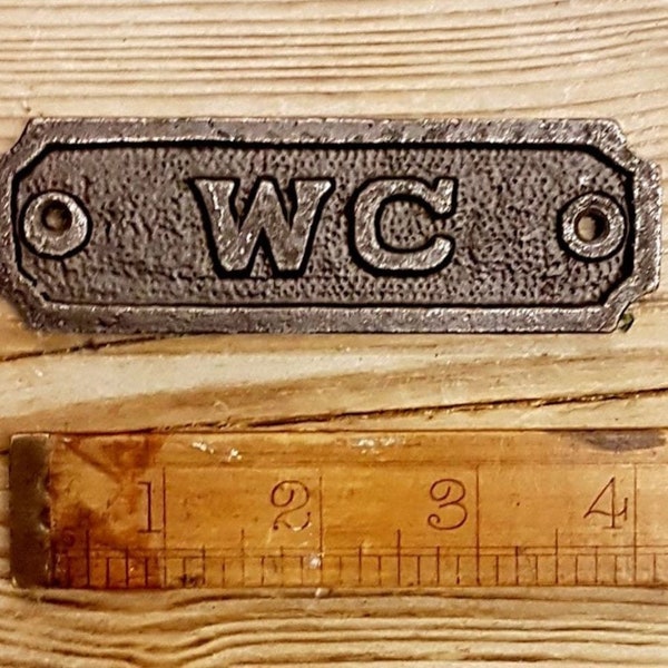 Antique Vintage Wc Sign - Etsy