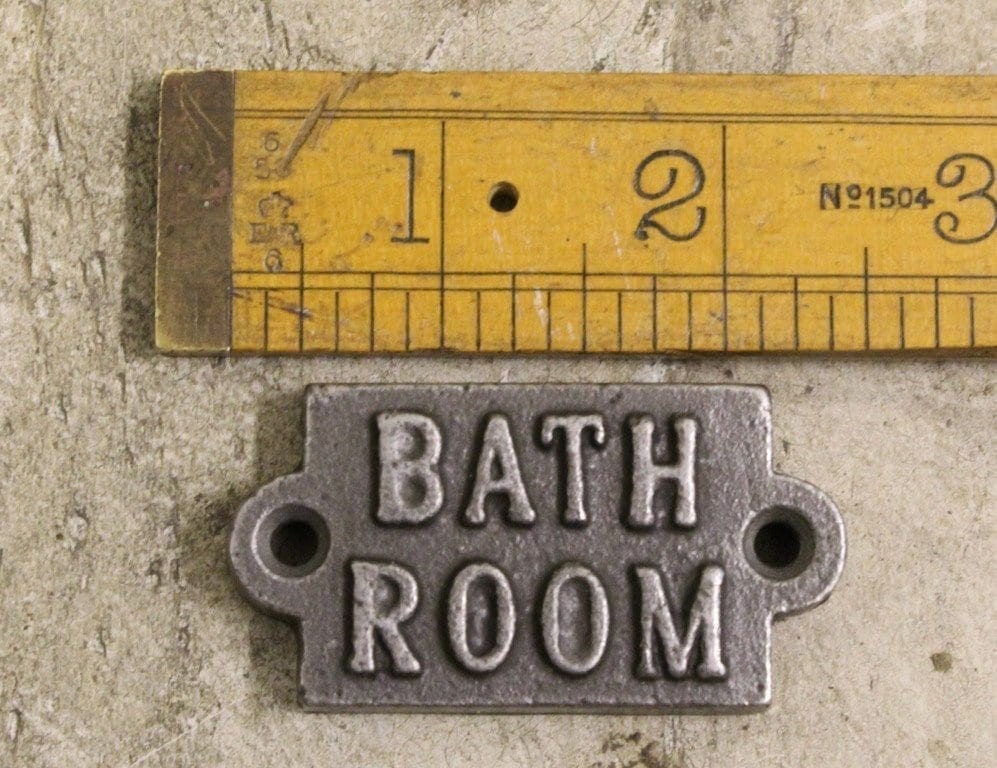 Home & Living Vintage Cast iron room signs Home Décor etna.com.pe