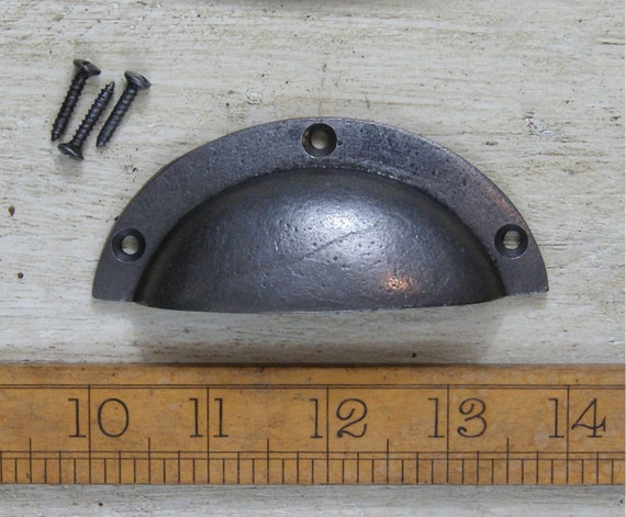 PLAIN Antique Style Cast Iron Cup Handle 96mm Rustic - Etsy