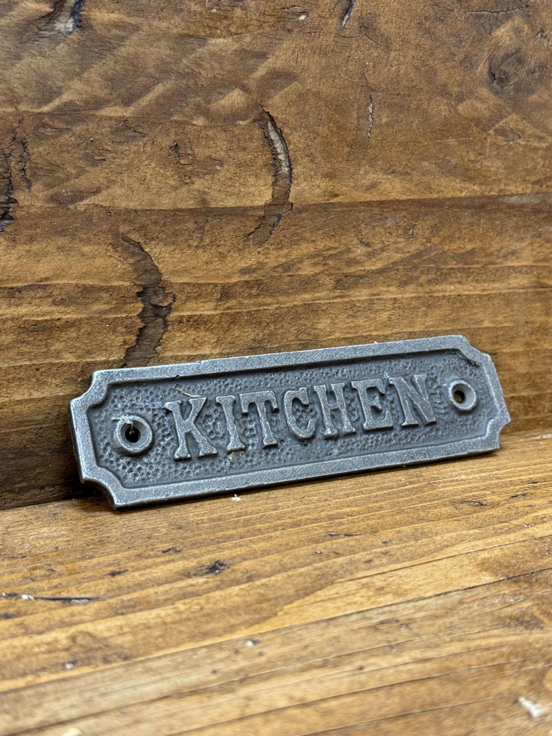 KITCHEN Cast Iron Room Door Plaque, Wall Sign, Rustic, Vintage Style ...