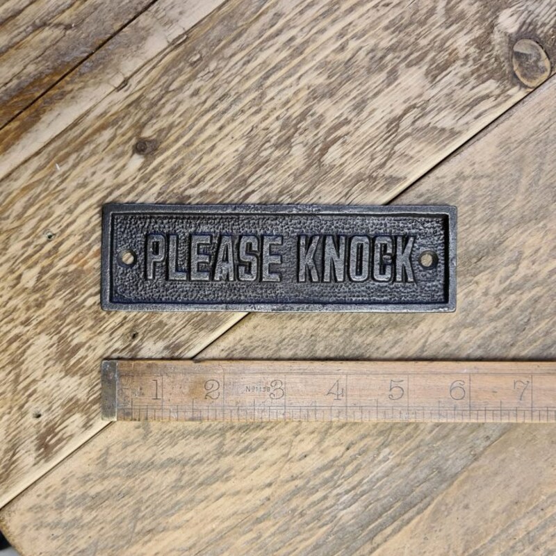 Please Knock Sign - Etsy