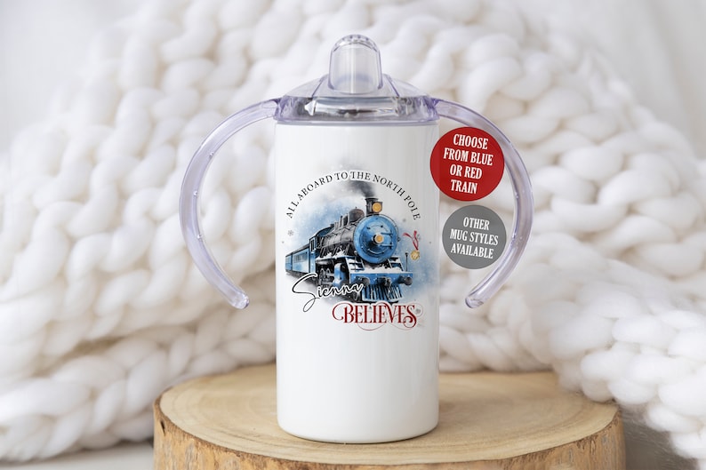 Personalised Christmas Express Mug, Unbreakable Mug, Polar Train Travel ...