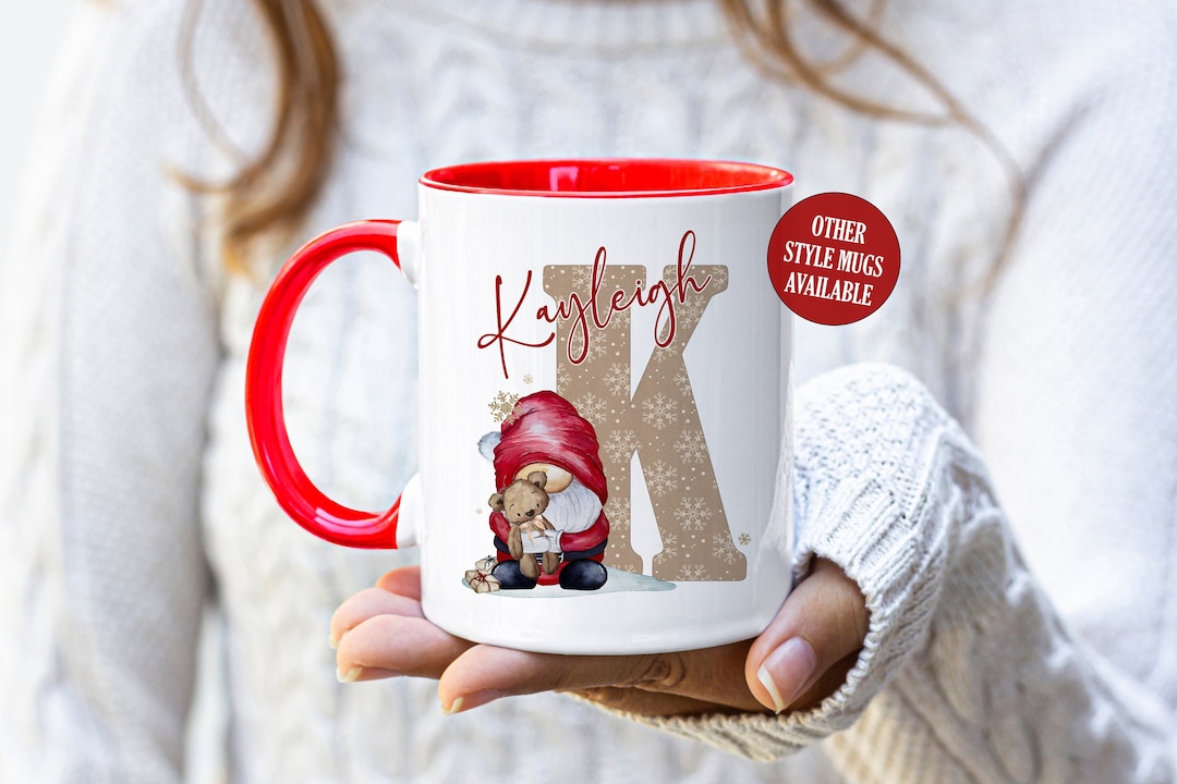 Personalised Gonk Mug, Santa Gonk, Father Christmas Gnome, Stocking ...